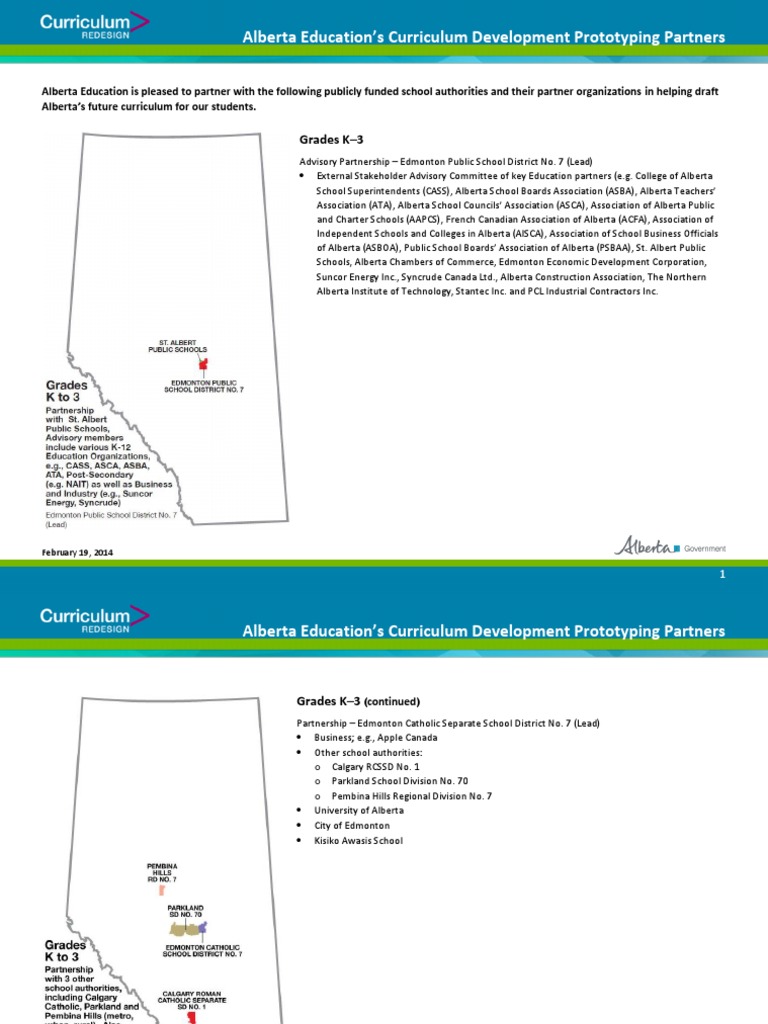 Alberta Education Curriculum Redesign | PDF | Alberta | Edmonton
