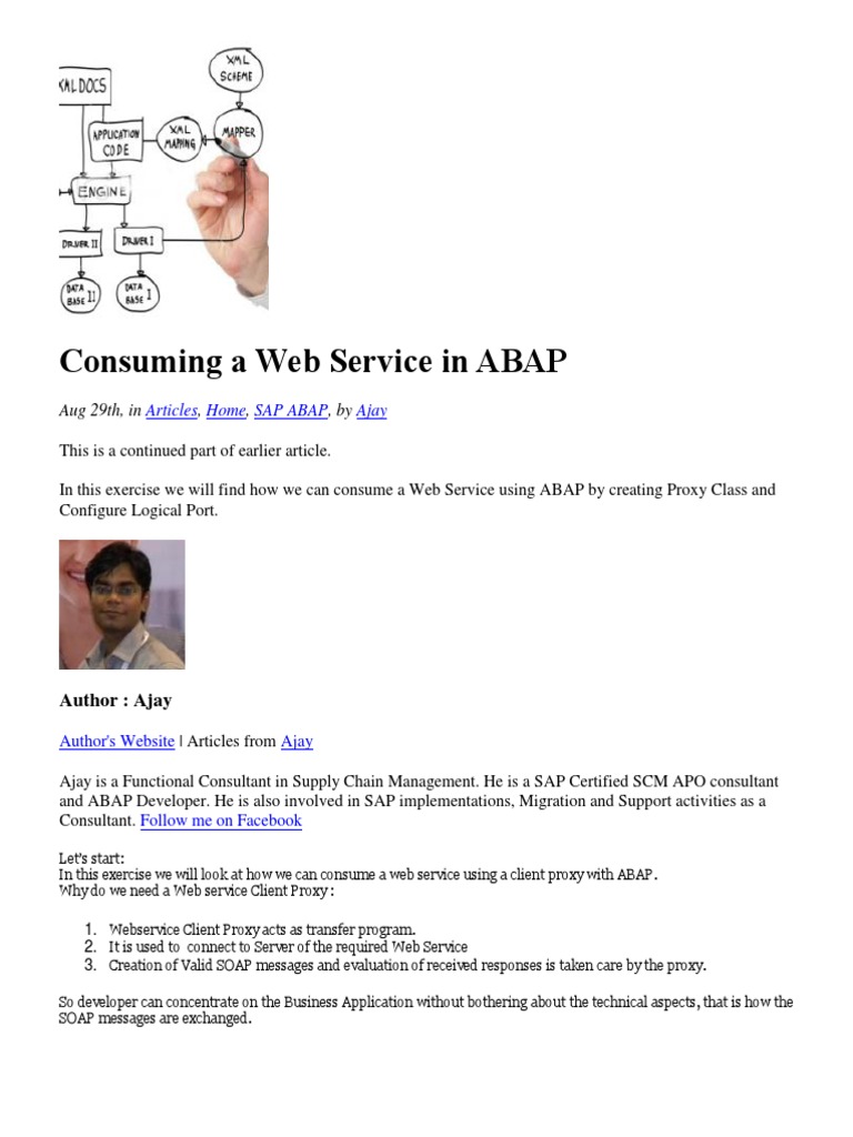 Consuming A Web Service in ABAP | PDF | Proxy Server | Web Service