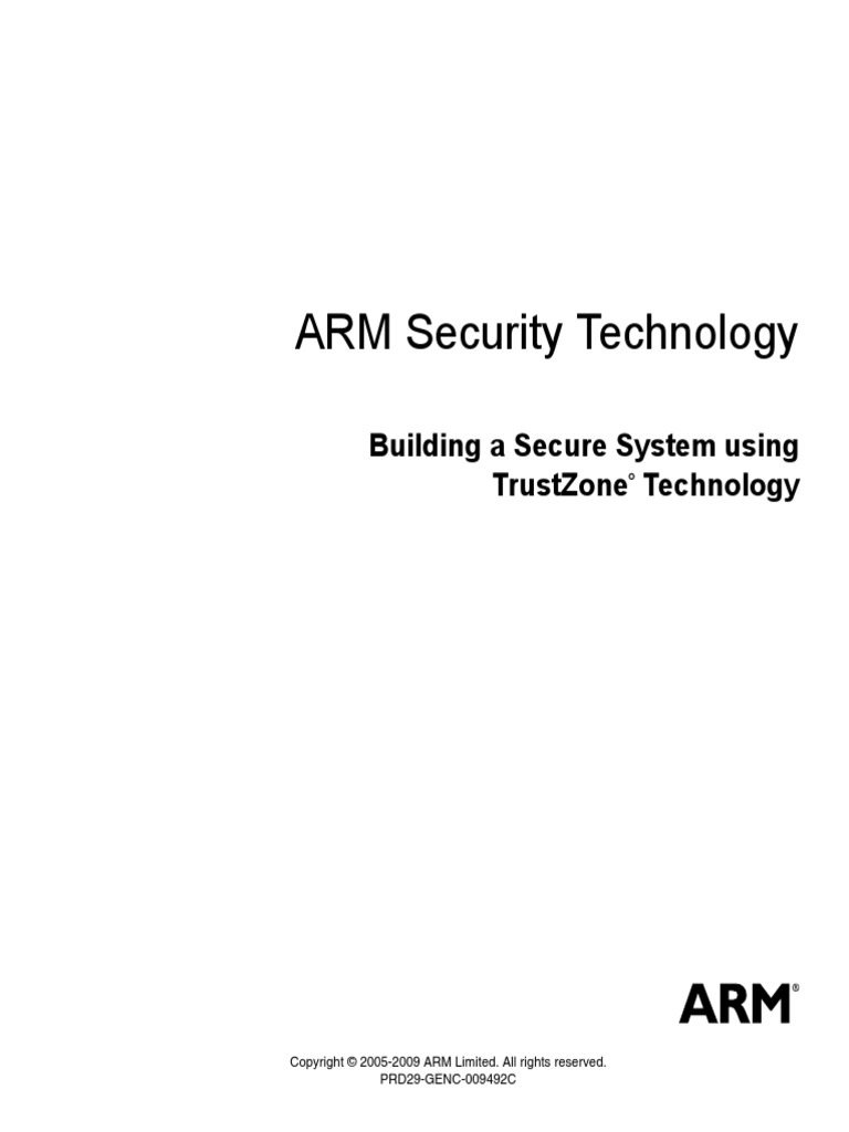 PRD29-GENC-009492C Trustzone Security Whitepaper | PDF | Arm ...
