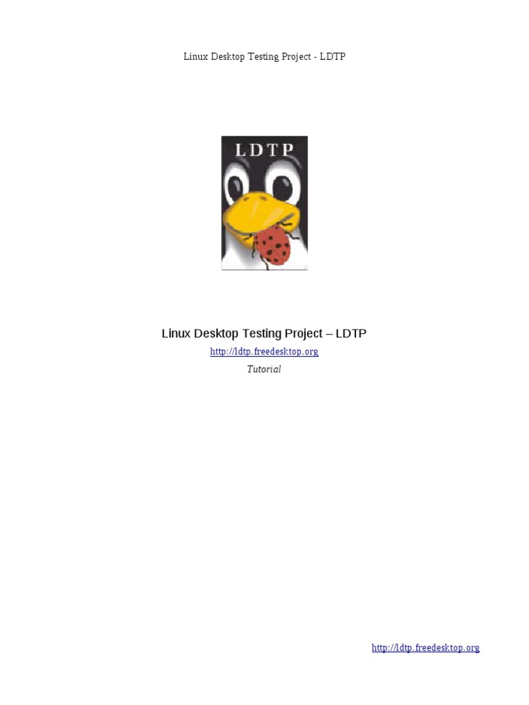LDTP Tutorial | PDF | Linux | Gnu