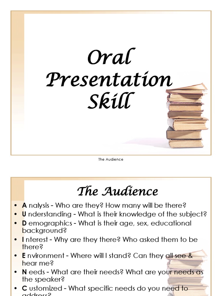 Oral Presentation Skill | PDF | Semiotics | Human Communication