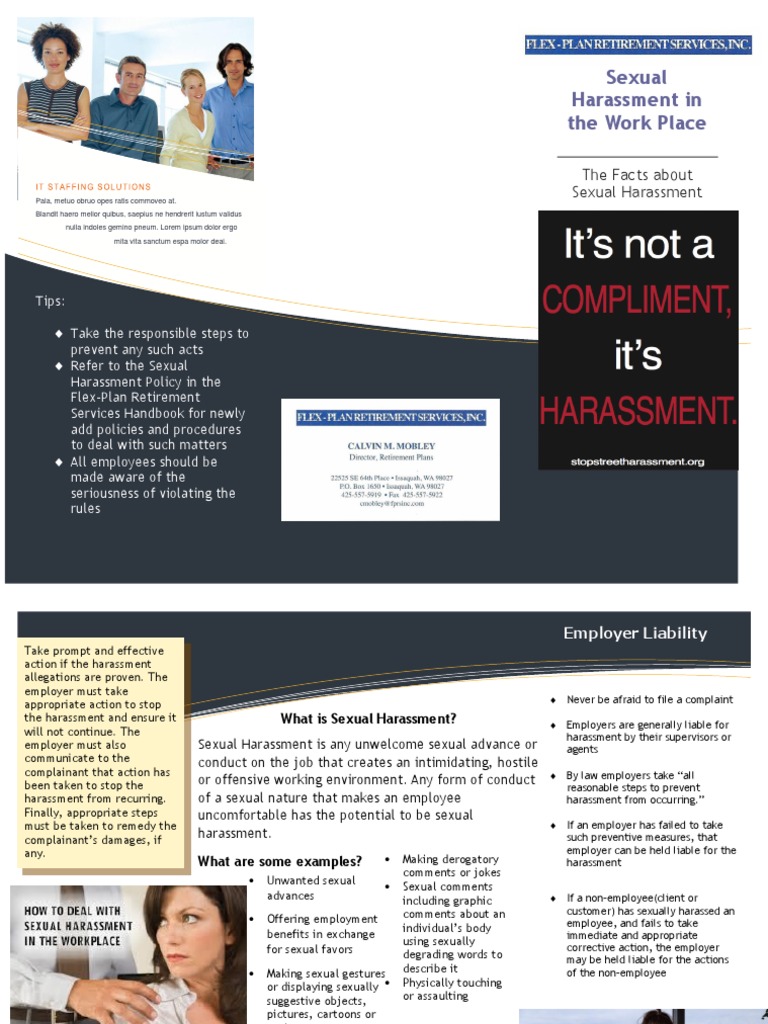 Sexual Harassment in The Work Place | PDF