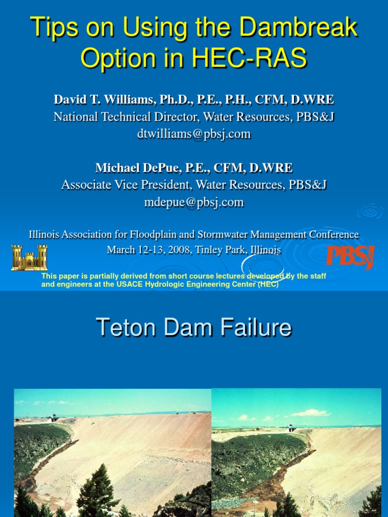 Tips on Using Hec Ras in Dambreak | Dam | Levee