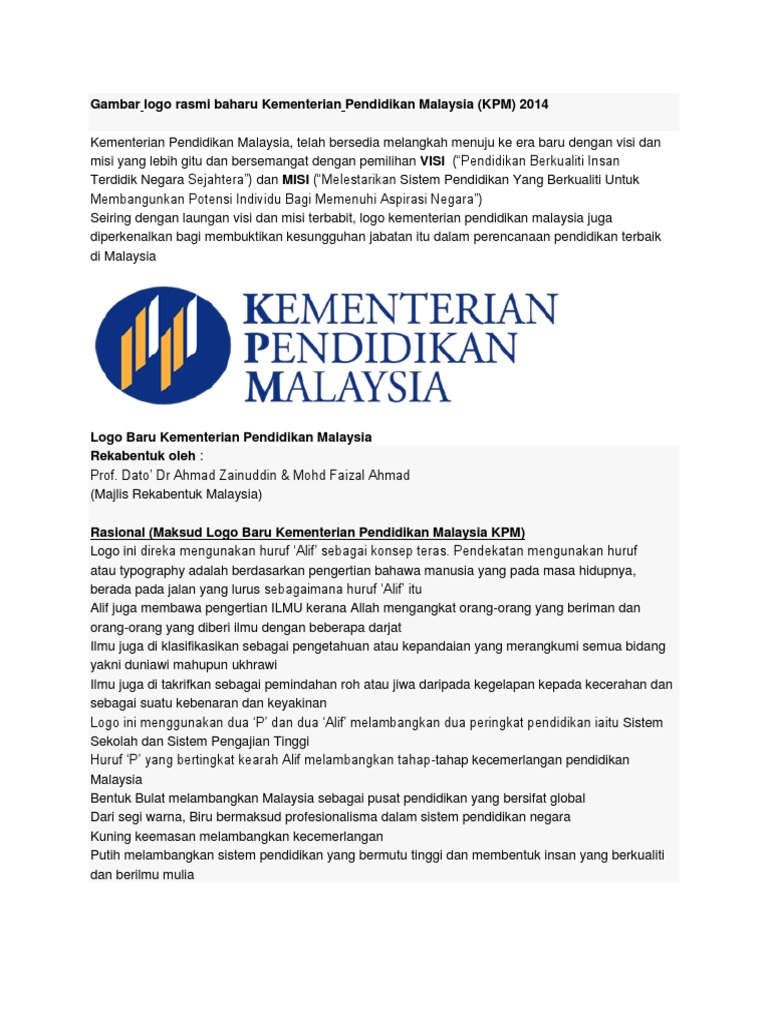 Logo Baru KPM | PDF