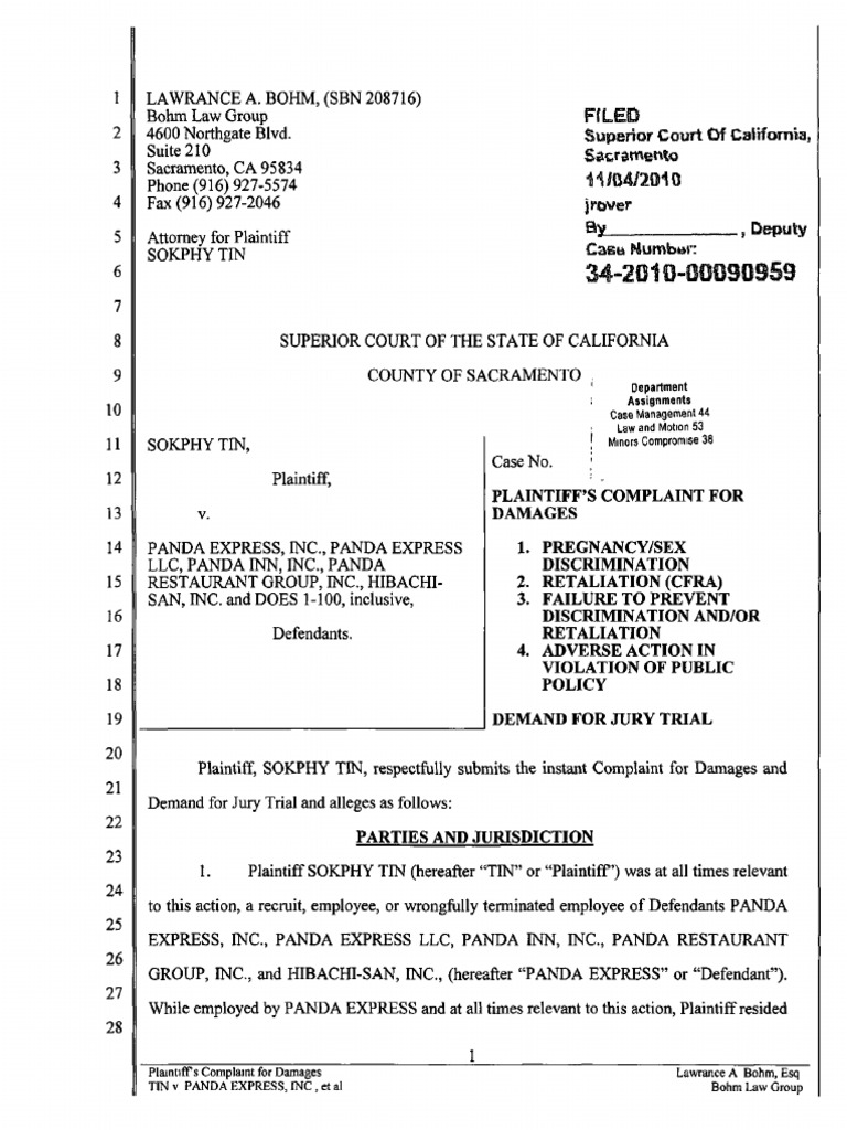 Complaint | PDF | Punitive Damages | Lawsuit