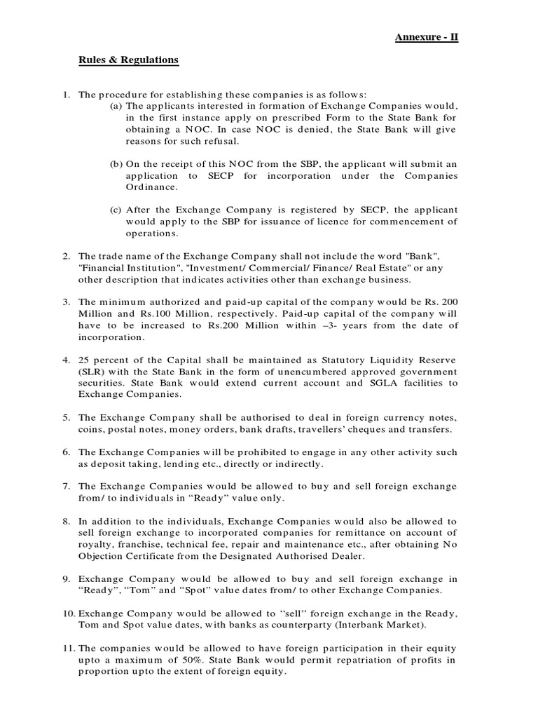 SBP Circular | PDF | Banks | Foreign Exchange Market