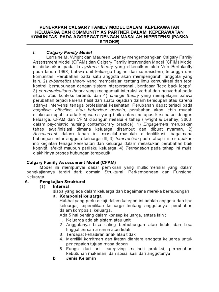 Model Calgary untuk Hipertensi Keluarga | PDF