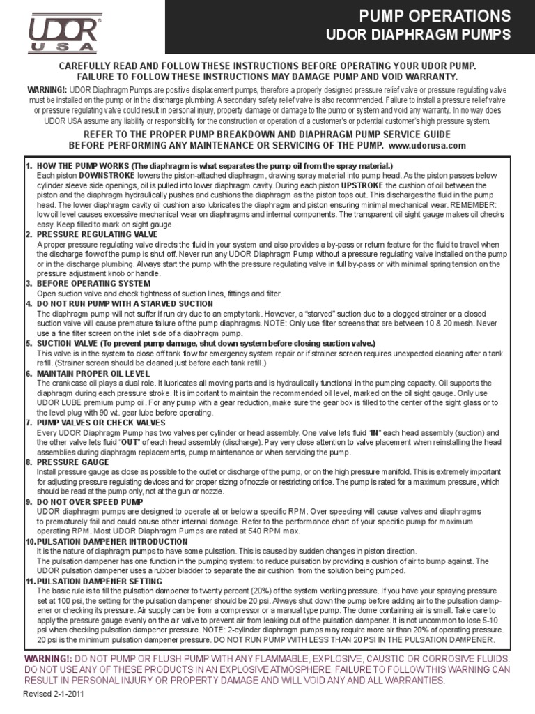 Pump Operations | PDF | Pump | Valve