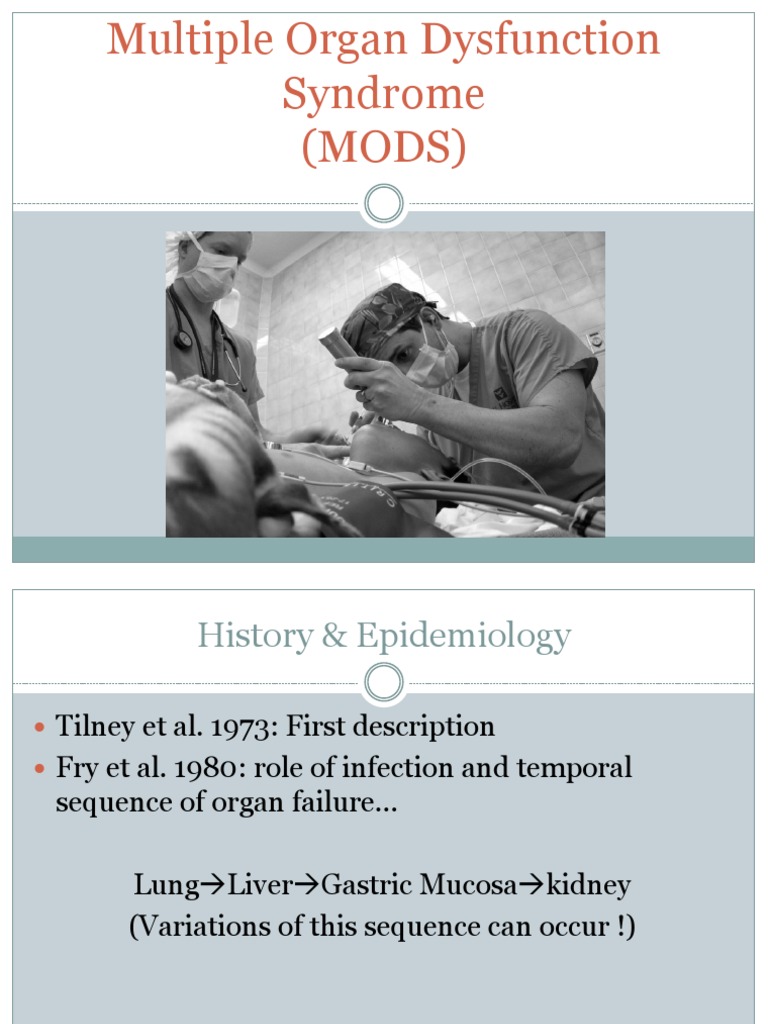 MODS Presentation Final | PDF | Sepsis | Anatomy