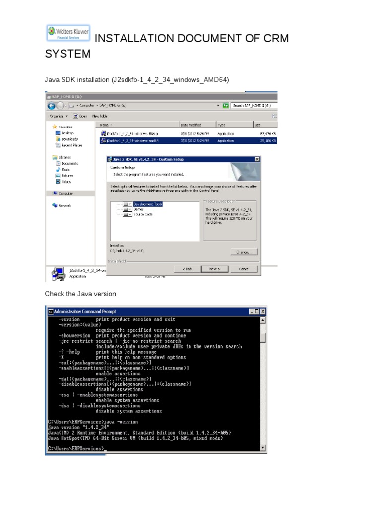 CRM Installation Document Version 1 | PDF | Computing Platforms ...
