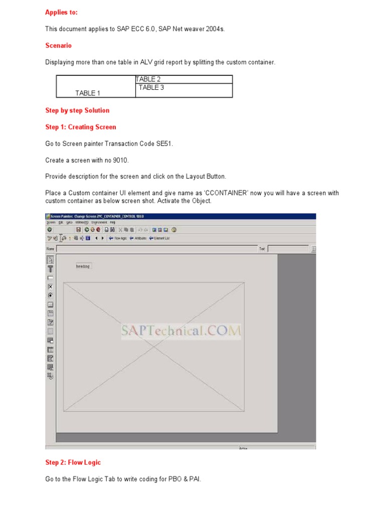 Display More Than One Internal Table in ALV Using Object Oriented ABAP Programming | PDF ...