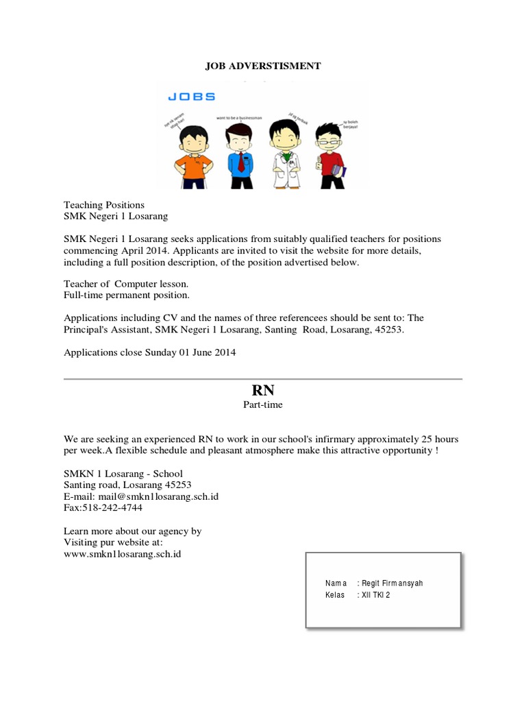 Job Adverstisment | PDF | Career & Growth
