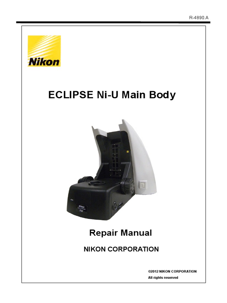 Nikon Ni-U Service Manual | PDF | Screw | Gear