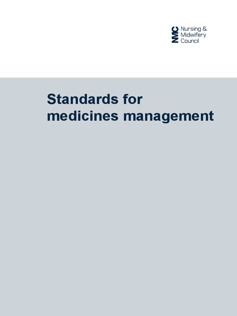 NMC Standards for Medicines Management | Medical Prescription ...