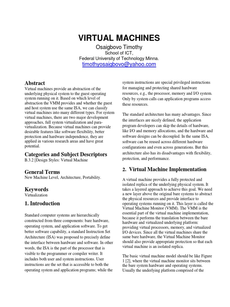 Virtual | PDF | Virtual Machine | Operating System