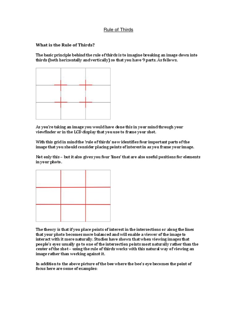 Rule of Thirds | PDF