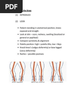 Knee Examination OSCE Checklist Geeky Medics | PDF | Knee | Joints