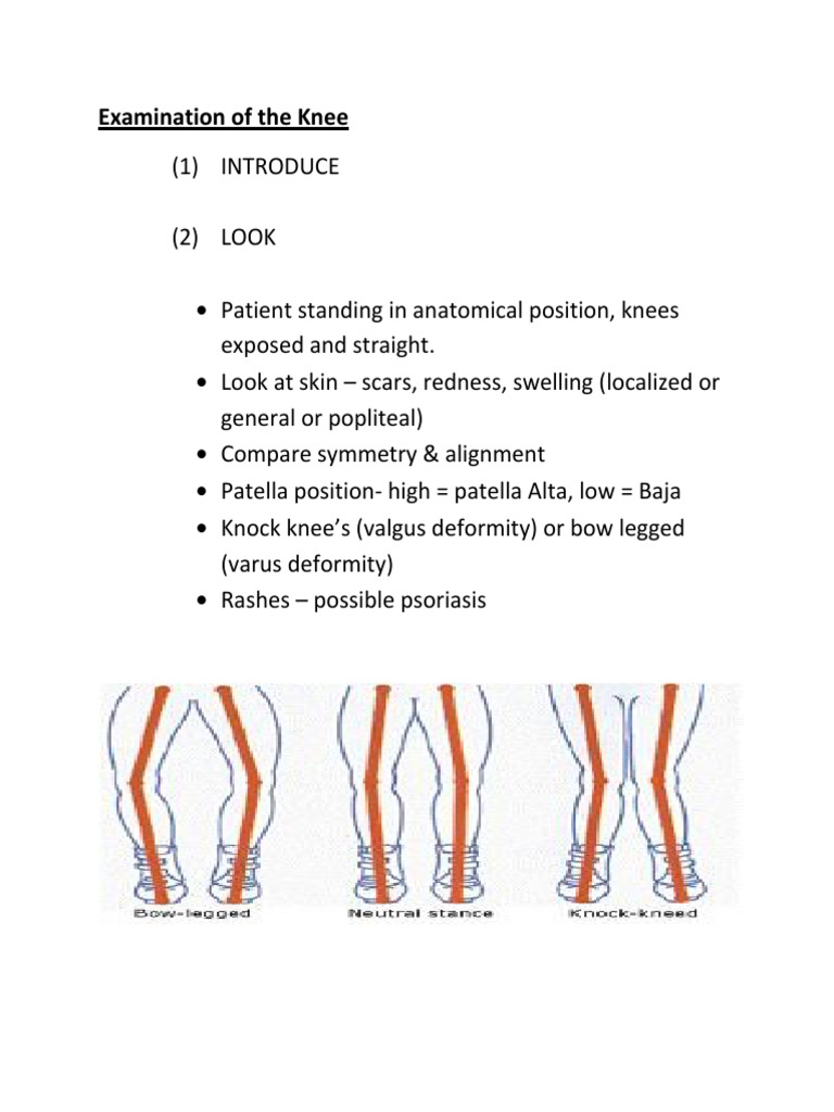 A Comprehensive Guide to Examining the Knee Through Observation ...