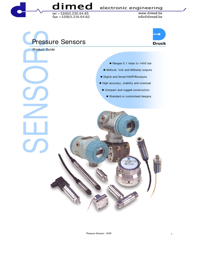 Druck - Pressure Sensors | PDF | Sensor | Pressure Measurement