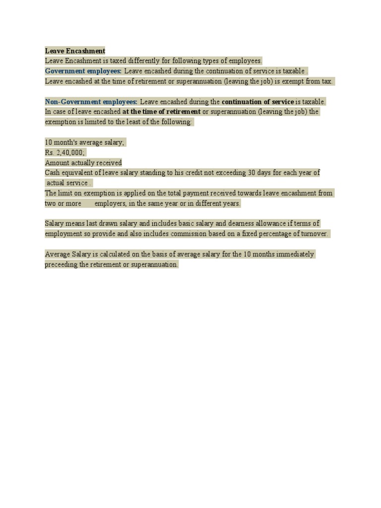 Leave Encashment Annual Leave Salary Request Letter Sample - 2024 ...