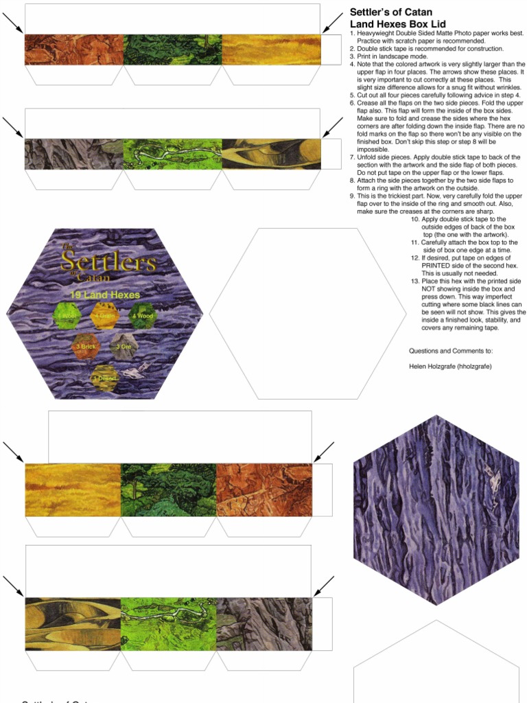 Settlers of Catan Hex Boxes | Games Of Mental Skill | Toys