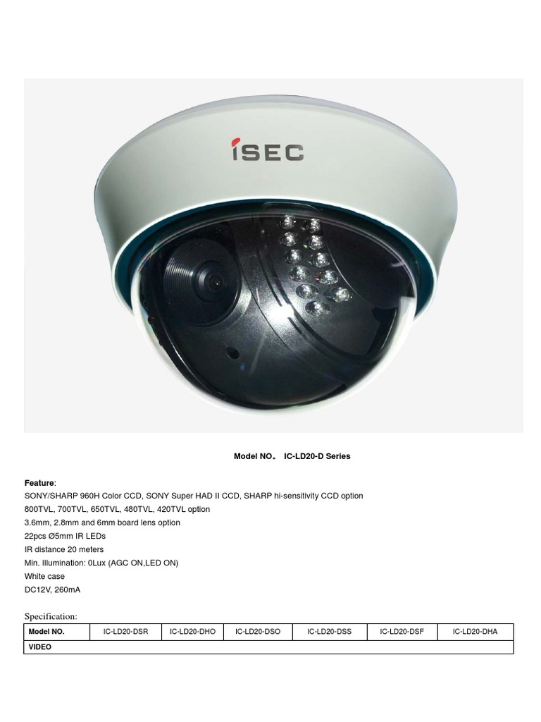 CCTv camera | Video | Charge Coupled Device