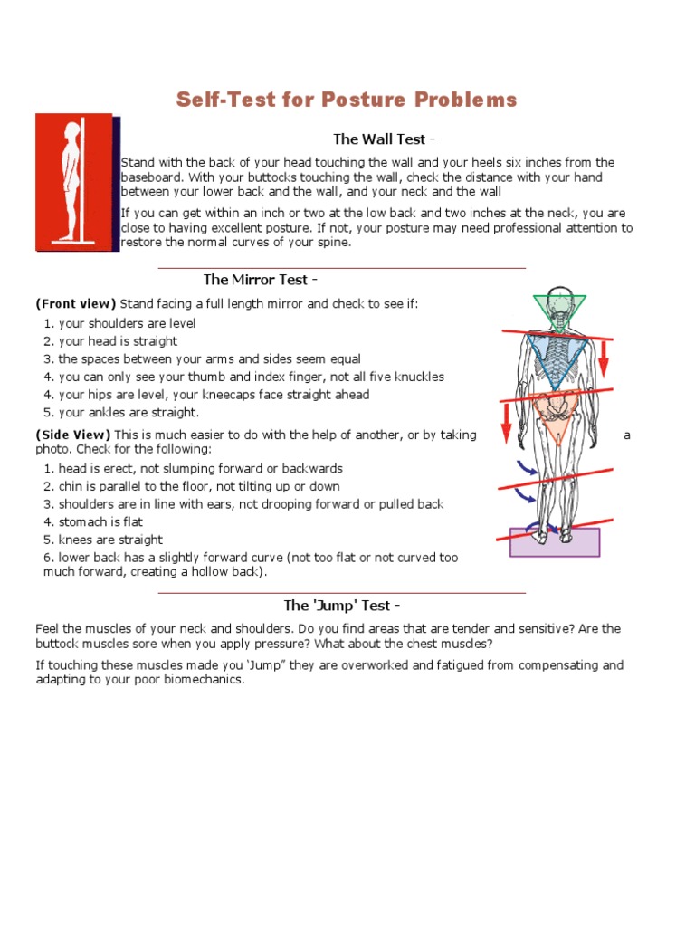 Posture Self-Test Guide | PDF