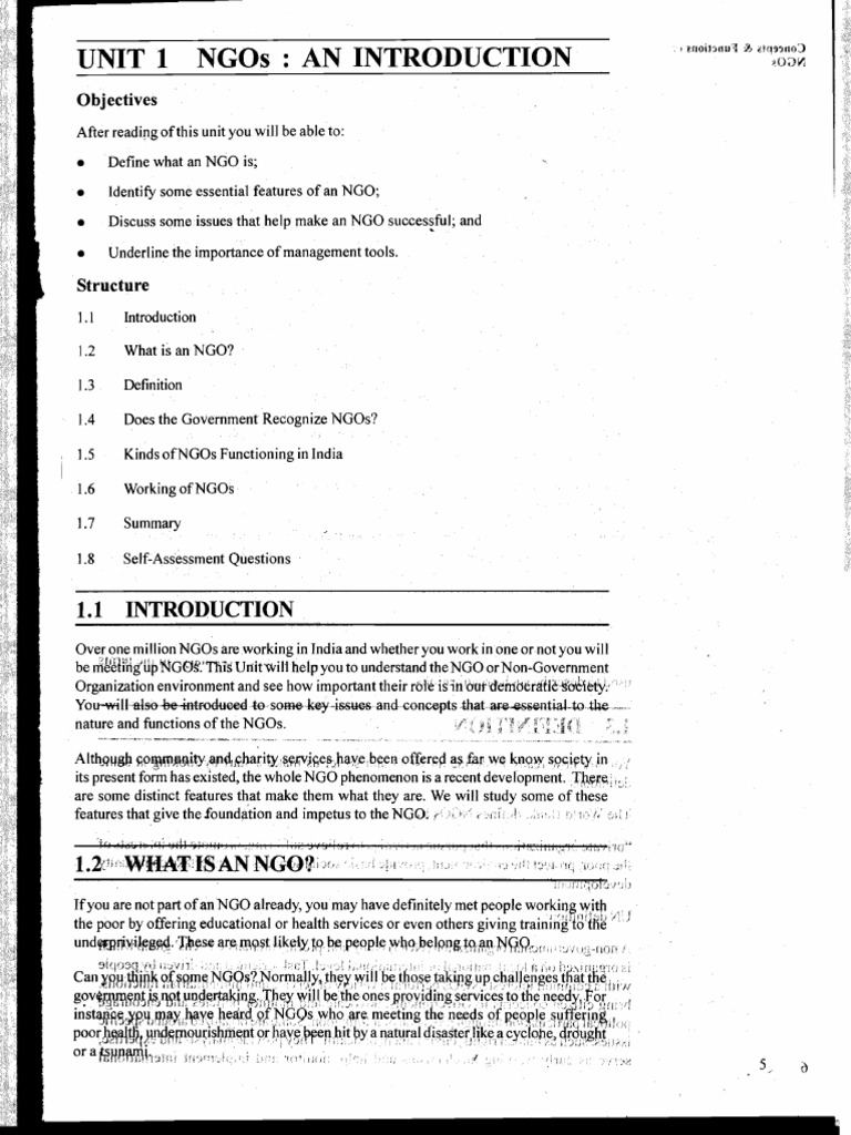 NGO an Introduction | Capacity Building | Non Governmental Organization