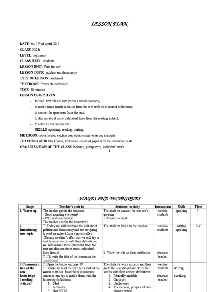 Lesson Plan XII | PDF | Sharing | Pedagogy Lesson Plan XII | PDF | Sharing | Pedagogy