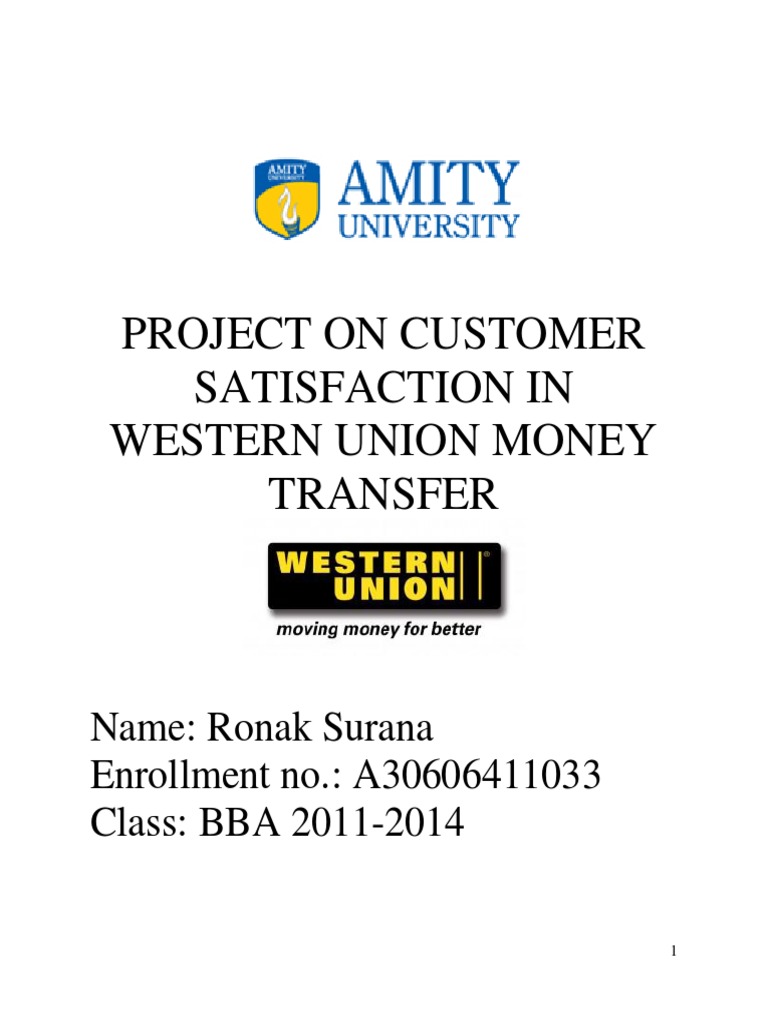 Western Union Money Transfer | PDF | Remittance | Western Union