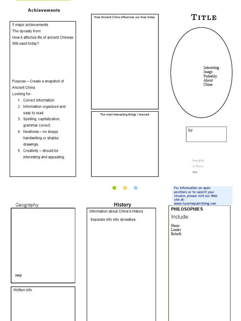 Ancient China Brochure | PDF | China | World Politics