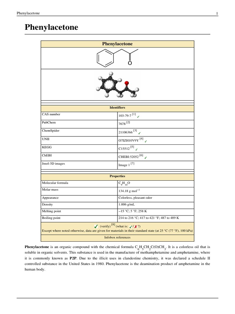 Phenylacetone | PDF | Chemical Substances | Aluminium Oxide