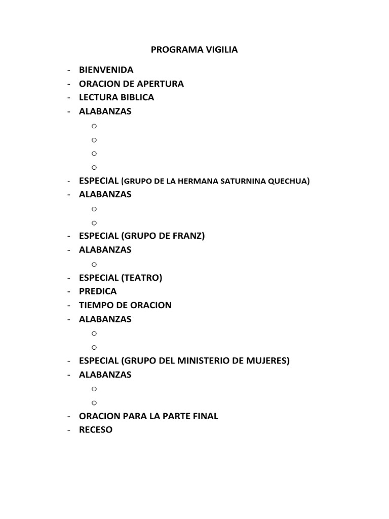 Programa Vigilia | PDF | Arte