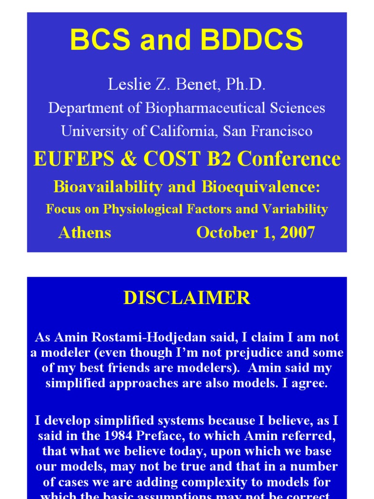 Bcs and Bddcs | PDF | Enzyme Inhibitor | Drug Metabolism