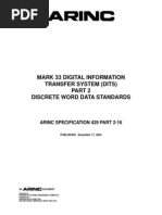 ARINC Specification 429, Part 1 | PDF
