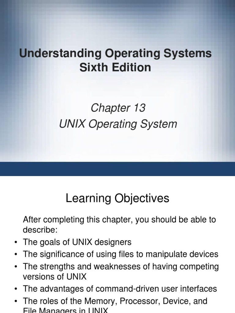 Understanding Operating Systems Sixth Edition Pdf Scheduling