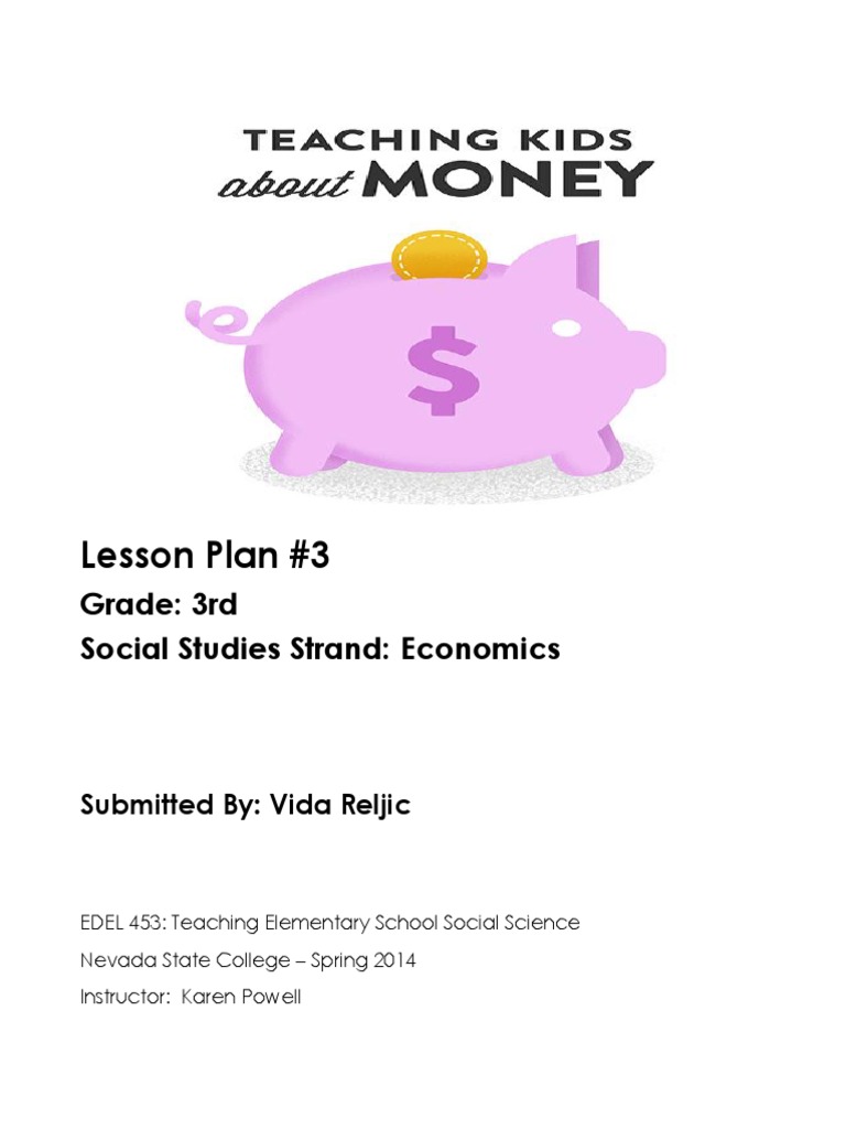 Lesson Plan - Economics | PDF