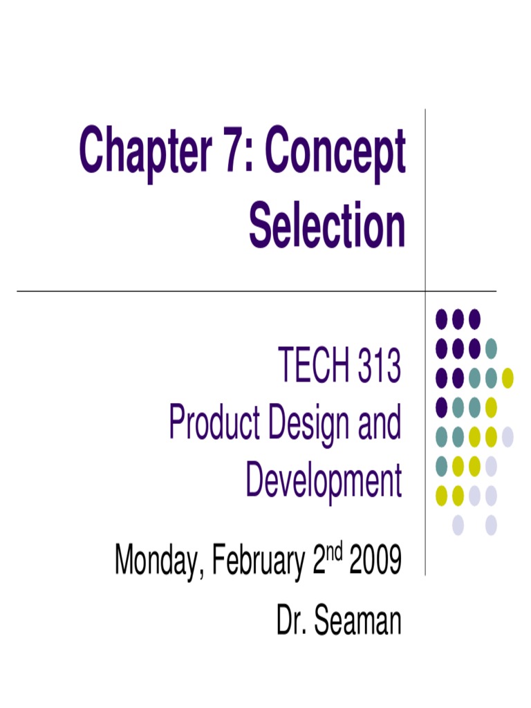 Concept Selection Methods | PDF | New Product Development | Business