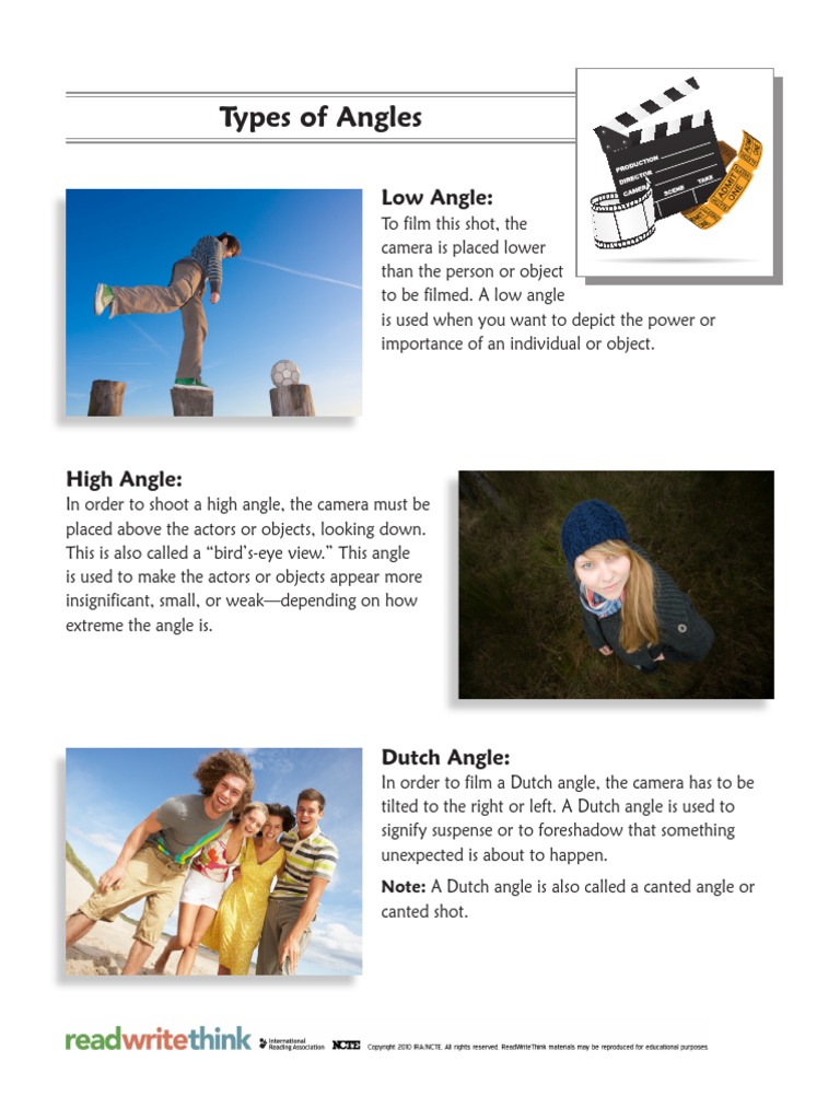 Types of Camera Angles Explained | PDF