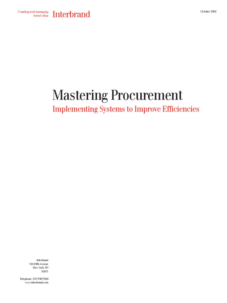 53 Mastering Procurement | Download Free PDF | Chief Financial Officer ...