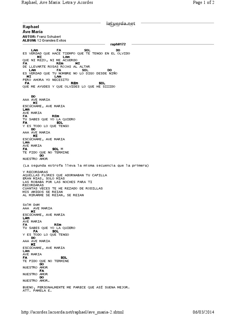Raphael Ave Maria-2 | PDF