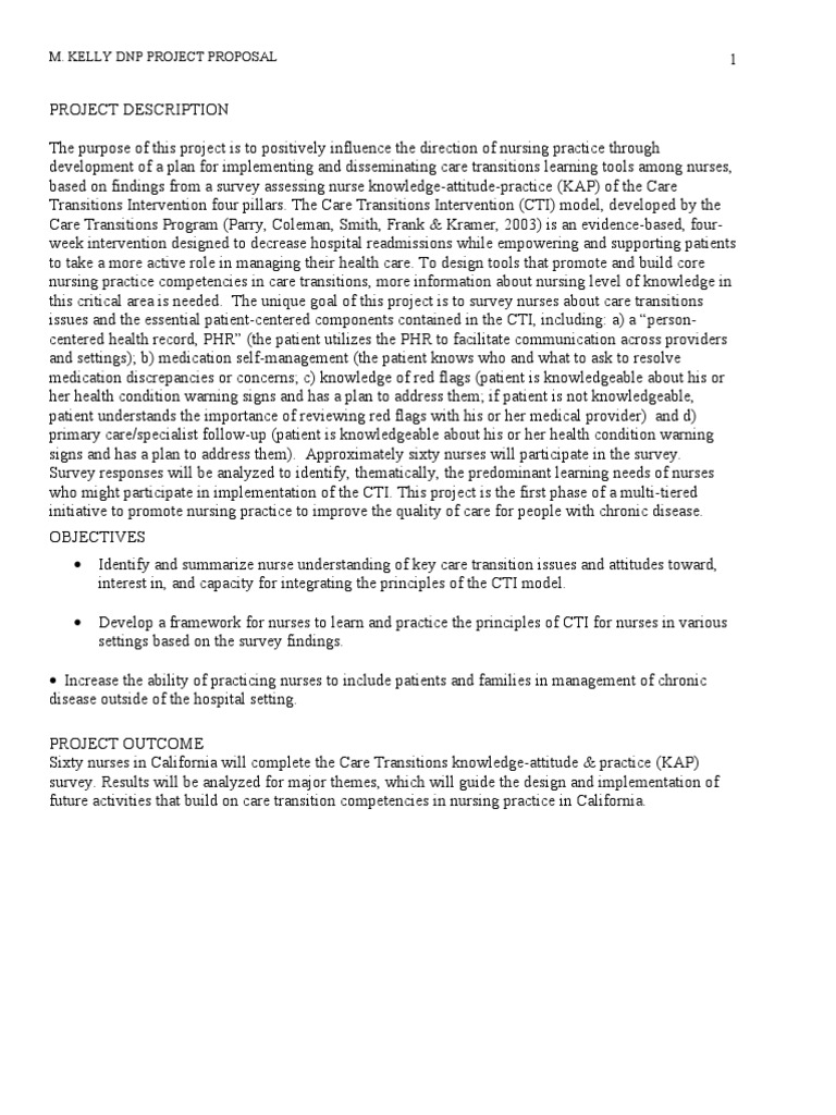 DNP Proposal | PDF | Nursing | Medicine