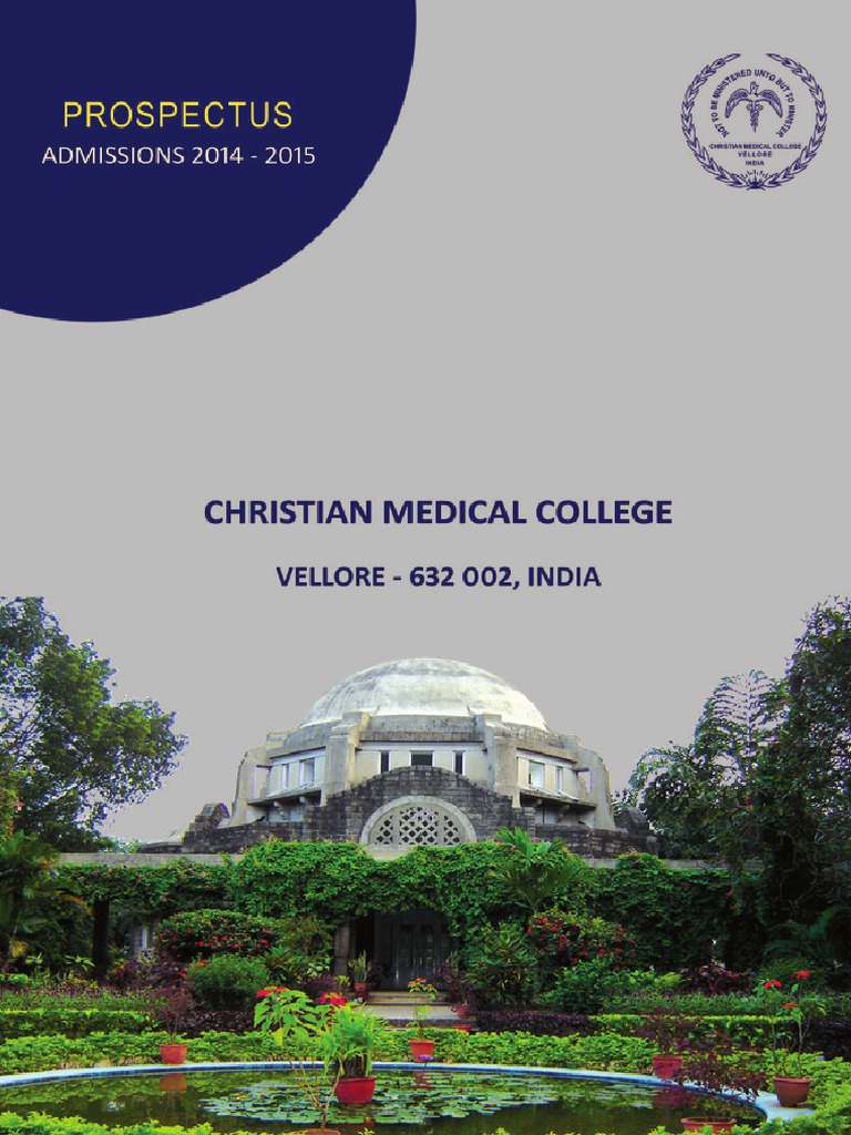 Prospectus of CMC | PDF | Doctor Of Medicine | Medical School