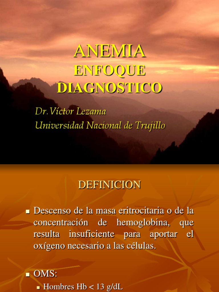 Diagnóstico y Clasificación de Anemia | PDF | Anemia | Sangre
