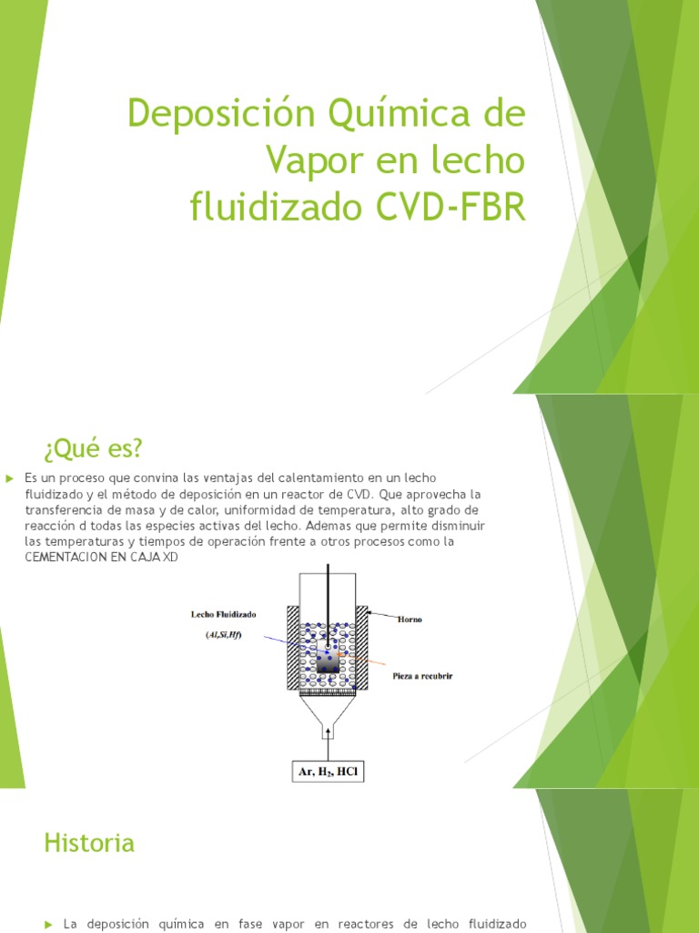 Deposición Química de Vapor en Lecho Fluidizado CVD-FBR | PDF | Reactor nuclear | Gases