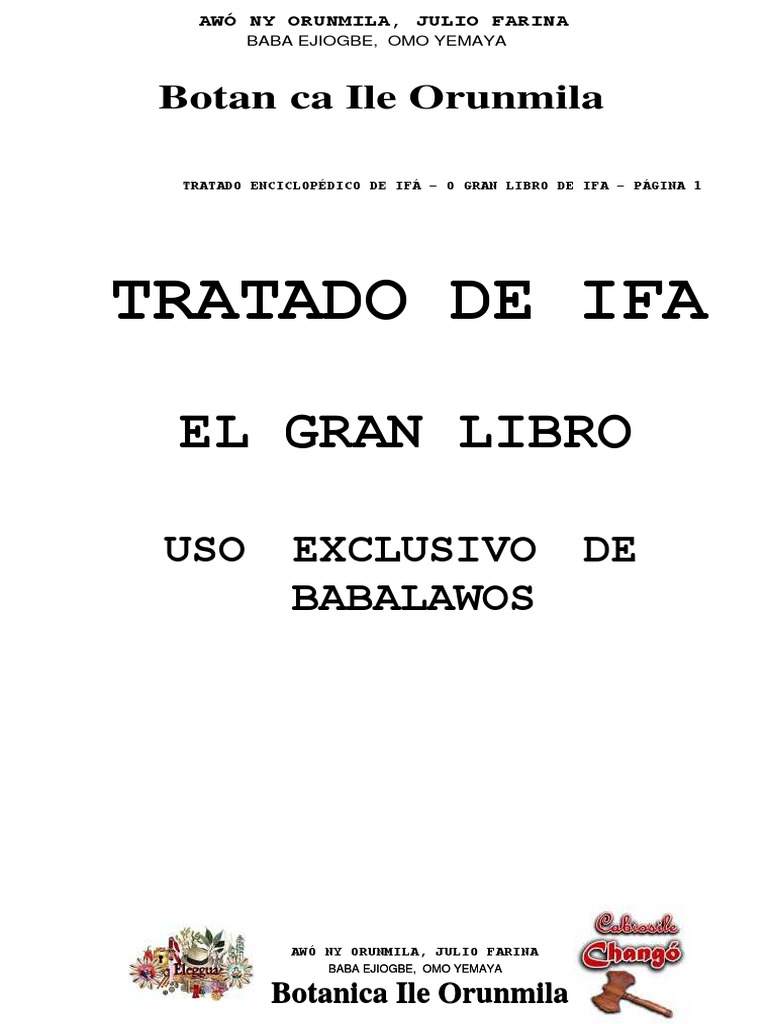 El Gran Libro de Ifa | PDF | Santeria | Religión étnica