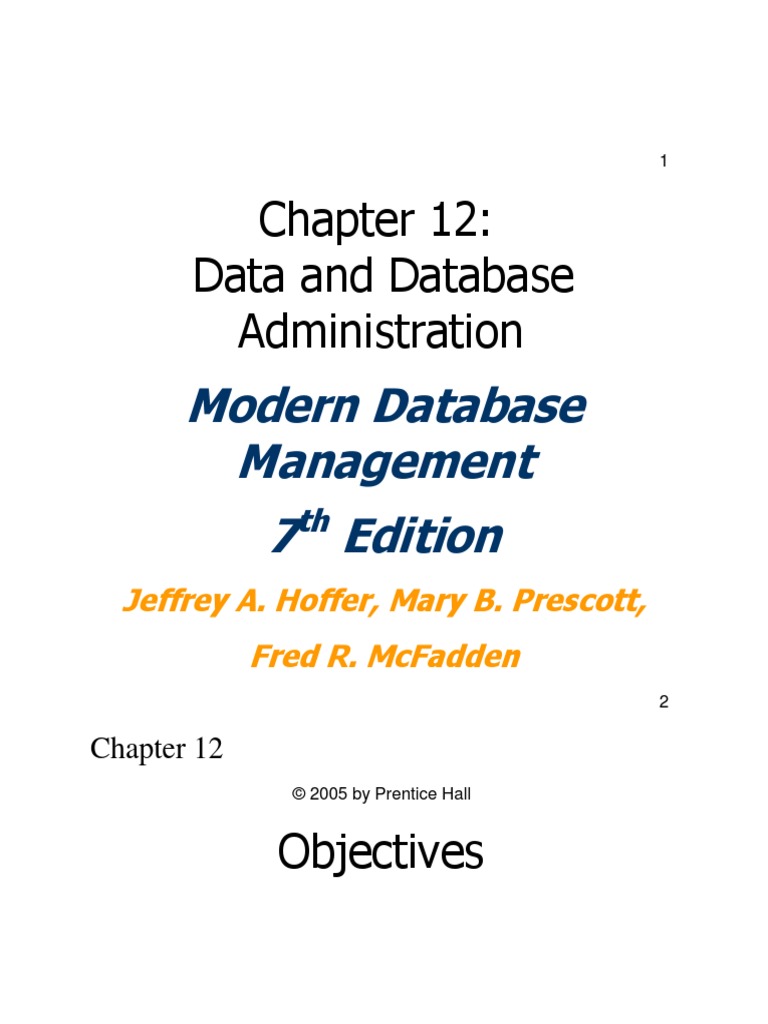 Data and Database Administration | PDF | Databases | Backup