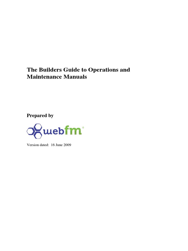 The Builders Guide To OM Booklet | PDF | Crane (Machine) | Regulatory ...