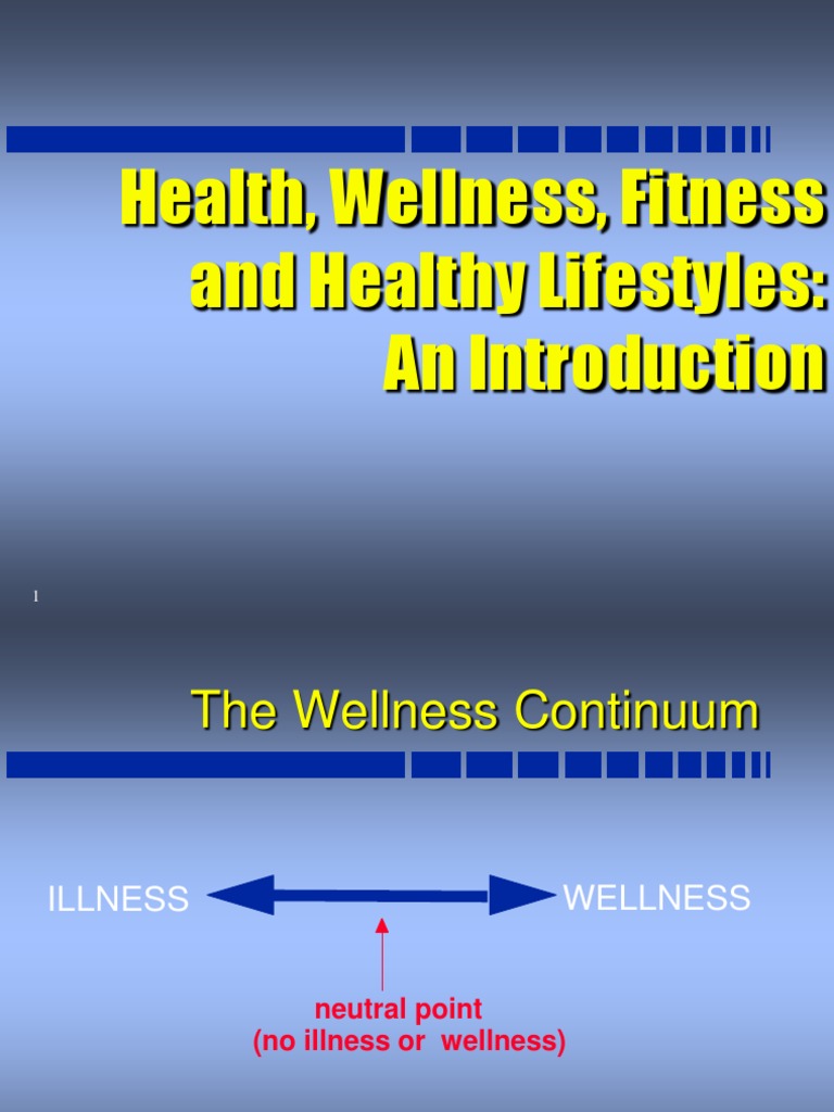 1 Introduction To Fitness and Wellness | PDF | Physical Fitness ...