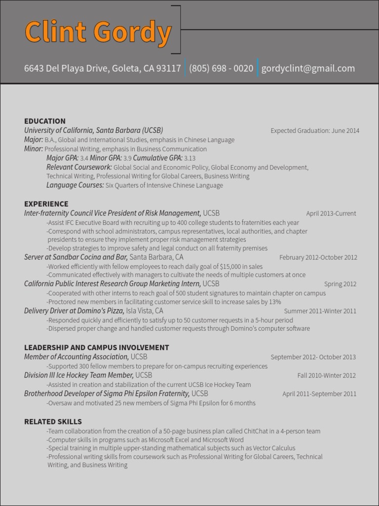 Clint's Resume | PDF | Business | Teaching And Learning